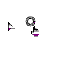 Asexual Pride Cursors