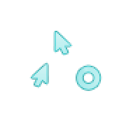 Blue Transparency Cursors