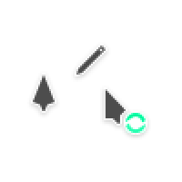 Breeze Obsidian Teal Edit Cursors