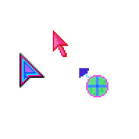 Colorful and Random Cursors