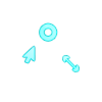 Cyan Transparency Cursors