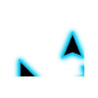 Delta Neon Blue Cursors