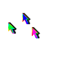 DIFFERENT TYPES OF CHROMA 3D SHADED Cursors