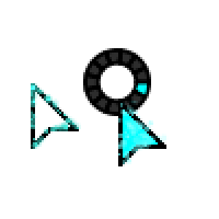Electric Cyan Blue Fire Cursors