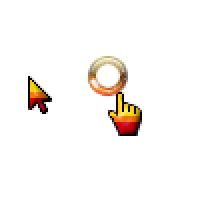 Fire theme Cursors
