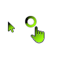 Green-black 10 Cursors