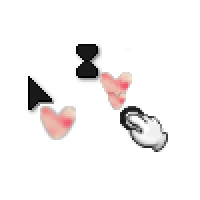 Hipster Heart Cursors