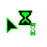 Highly Visible Big Black & Green Cursors