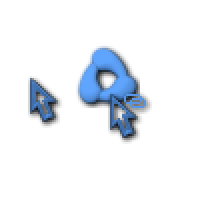Hollow Blue Cursors
