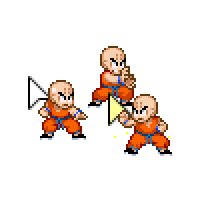 Dragonball Adventure Krillin Cursors
