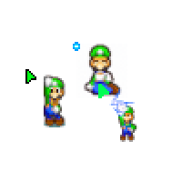 Luigi SuperStar Saga Cursors