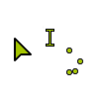 Metro X3 Bold Lime Cursors