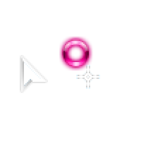 NB Pink Neon Glass Transparent Cursors