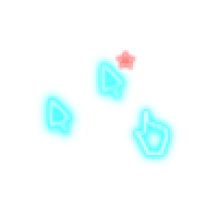 Neon Cyan Cursors