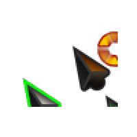 Nitro Black Green - Static & Two Animation Cursors