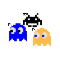Pac-man and Ghosts Cursors