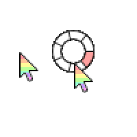Pastel Rainbow Cursors