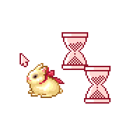 Pink & Yellow Bunny Cursors