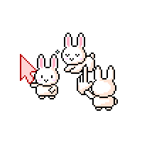 Pink Chubby Bunny Cursors