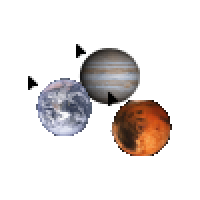 Planets Cursors
