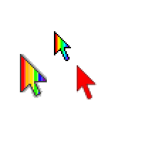 Rainbow Arrows Cursors