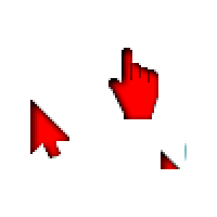 shaded red Windows 7 aero Cursors