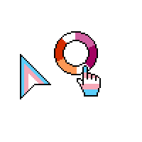 trans and lesbian pride Cursors
