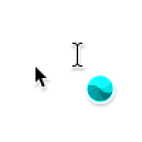 VS 1.0 Cyan Cursors