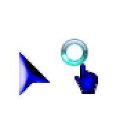 3D Blue/Azul Cursors