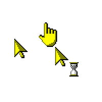 3D Gold Aero Cursors