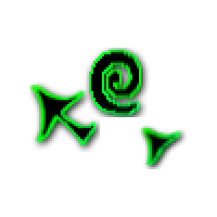 Abstract Green and Black Cursors