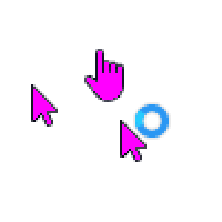 Aero Magenta Cursors