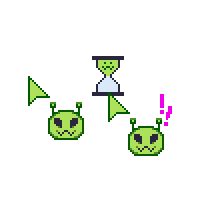 Cute Alien Blob Cursors