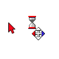 Red,White,Blue Cursors