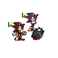 Shadow The Hedgehog [Animated] - Sonic Battle Sprites Cursors