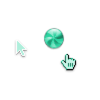 Apple Cyan (Baby Blue) Cursors