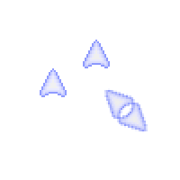 Baby Blue ''Shadey'' Tailless Round Bottom Sided Cursors