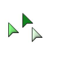 Basic Green Pointers Cursors