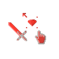 Bejeweled Red Swords Cursors