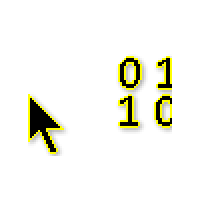 Binary Enchanced - Yellow & Black Shadow Cursors