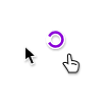 Black 2020 Purple Edit Cursors