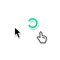 Black 2020 Teal Edit Cursors