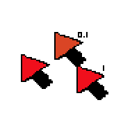 Black and Red 1 Cursors