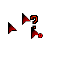 black and red Cursors