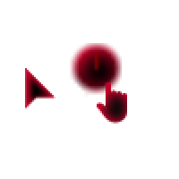 Black & Red glow Cursors