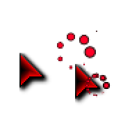 Black and Red Pointer Cursors