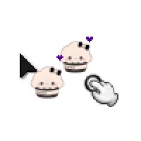 Black Cupcake Cursors
