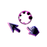 Black Neon Pulse Cursors