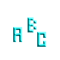 blue alphabet Cursors