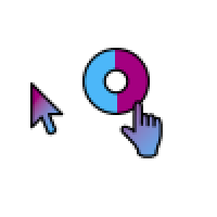 Blue And Purple Cursors